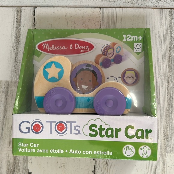 Melissa & Doug | Toys | Melissa Doug Go Tots Wooden Star Car New | Poshmark